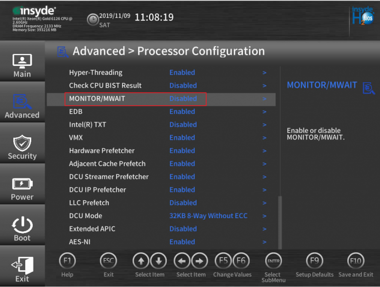 关于Monitor/Mwait和EVC兼容性