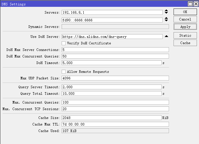 MikroTik配置IPv6-NAT